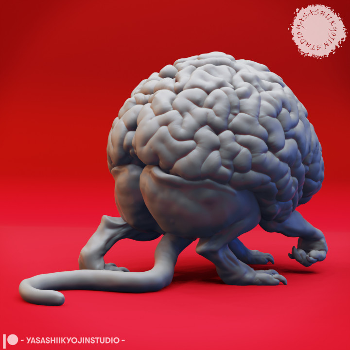 3d Printable Intellect Devourer Tabletop Miniature By Yasashii Kyojin