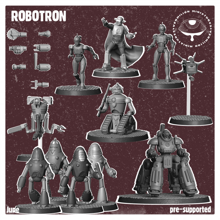 3D Printable ROBOTRON COLLECTION by Vermilion Miniatures