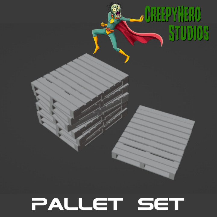 3D Printable Modern Pallet Set by Michael Crossman
