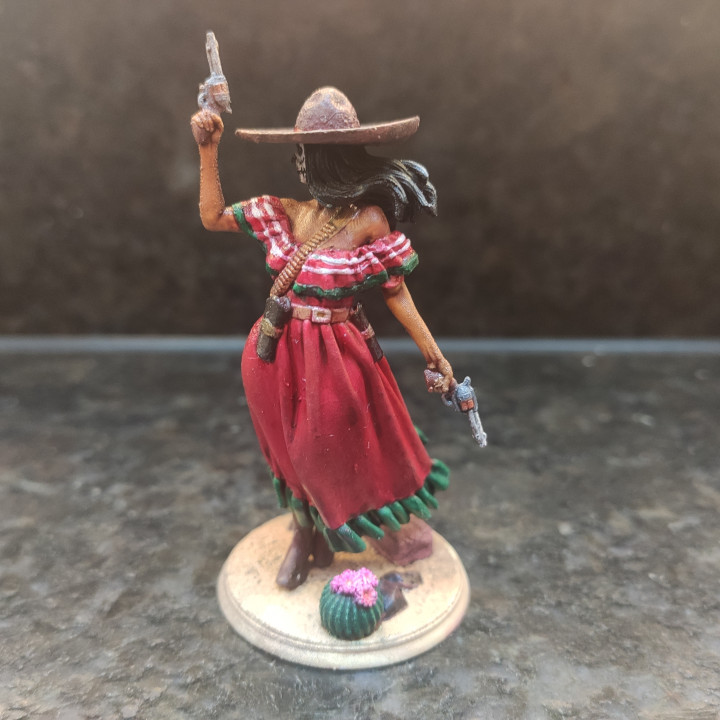 3D Print of Daniela - A Mexican gunslinger by Jubilee89