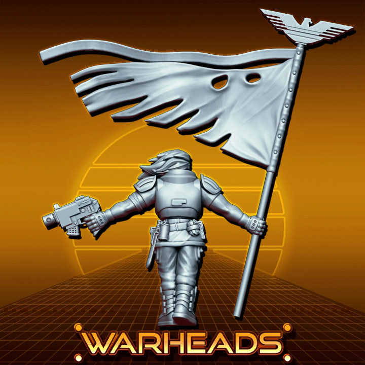 3D Printable Banner Man! - The Old School Shooter guy style! (In bits ...