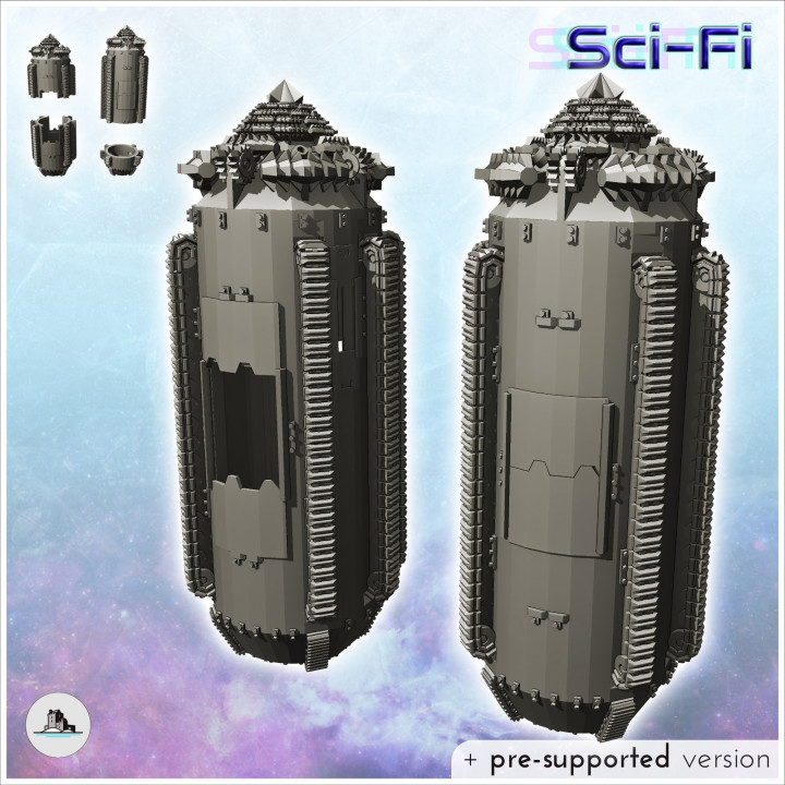 3D Printable Terrax assault drill (open and closed version) (21 ...