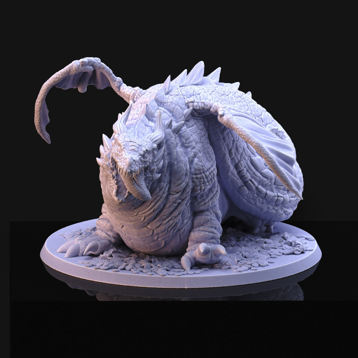 3D Printable loyalty 6 months gift Chunky Dragon by Imp3dsion
