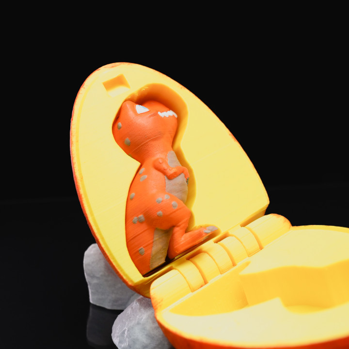 3D Printable Dino Egg - T-Rex by Stlflix
