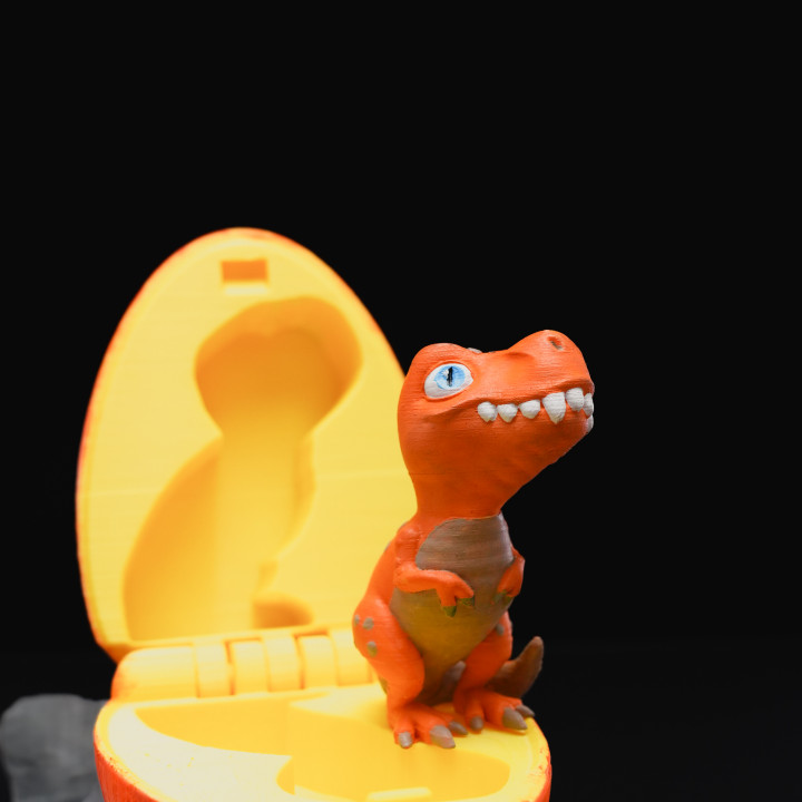 3D Printable Dino Egg - T-Rex by Stlflix