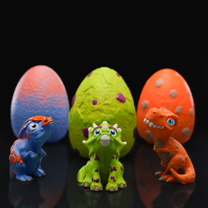 3D Printable Dino Egg - T-Rex by Stlflix