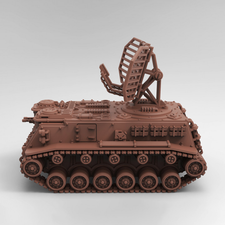 3D Printable Armored Mobile Radar by Tesseract Tomb