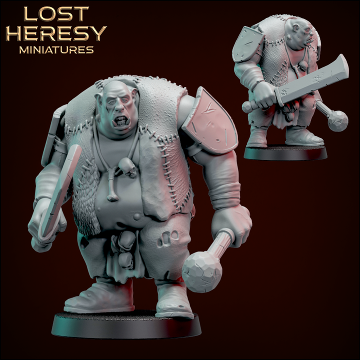 3D Printable Lunk - Ogre Mercenary by Lost Heresy Miniatures