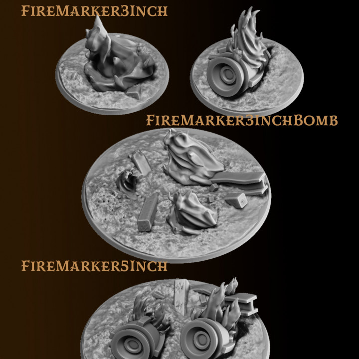 3D Printable SoH Fire Markers by Orakio Landen