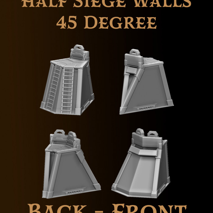 3D Printable SoH Smaller Siege Walls by Orakio Landen