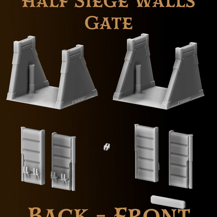 3D Printable SoH Smaller Siege Walls by Orakio Landen