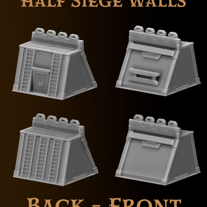 3D Printable SoH Smaller Siege Walls by Orakio Landen