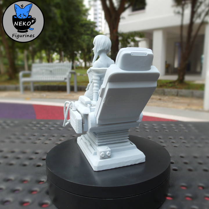 3D Printable Cyber Netrunner Girl by Neko_Figurines