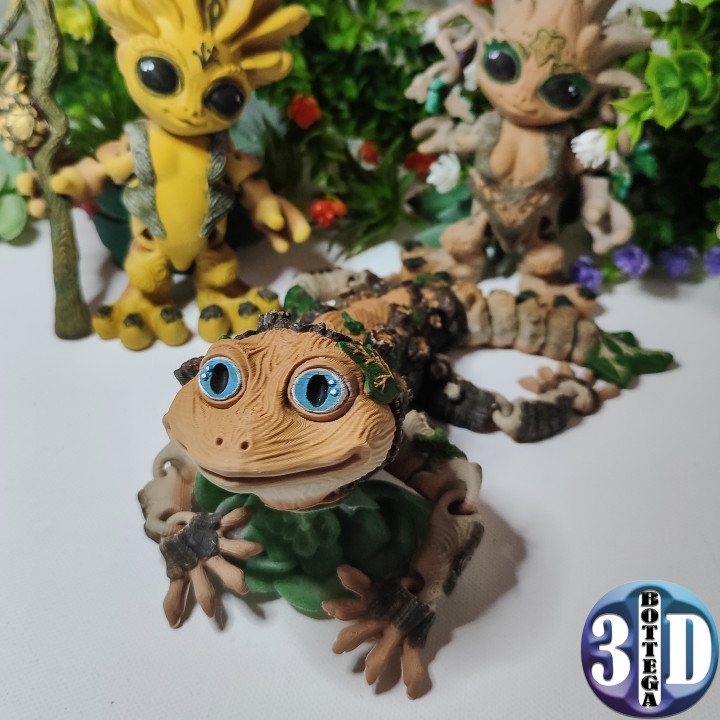 Descargar Magic Forest Tree Lizard, Articulated, Flexy, print in place ...