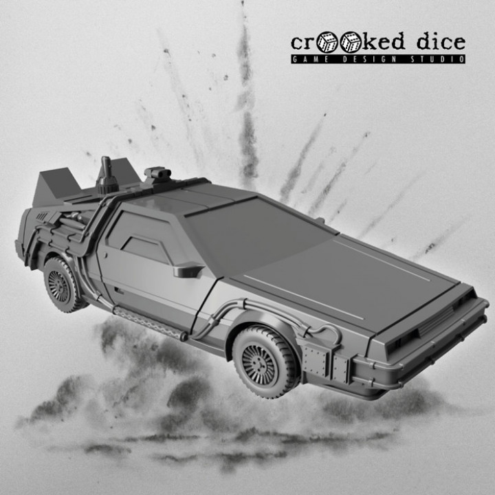 3D Printable Chronal Corvette -Street Version & Time Machine version by ...