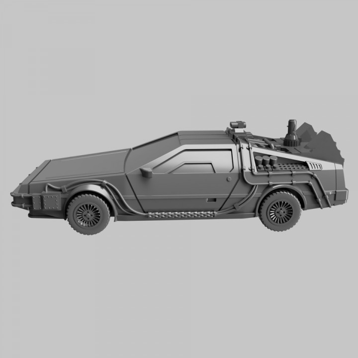 3D Printable Chronal Corvette -Street Version & Time Machine version by ...