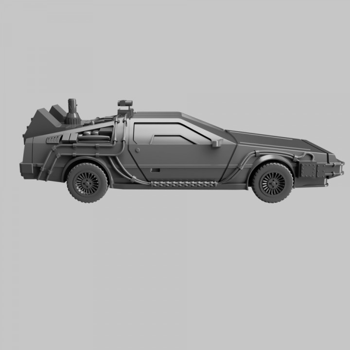 3D Printable Chronal Corvette -Street Version & Time Machine version by ...
