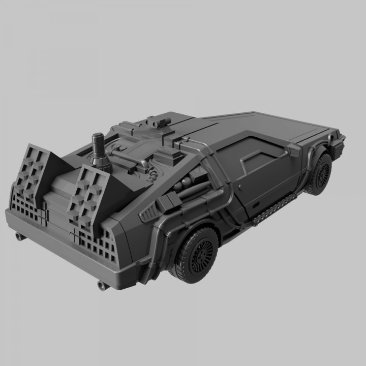 3D Printable Chronal Corvette -Street Version & Time Machine version by ...