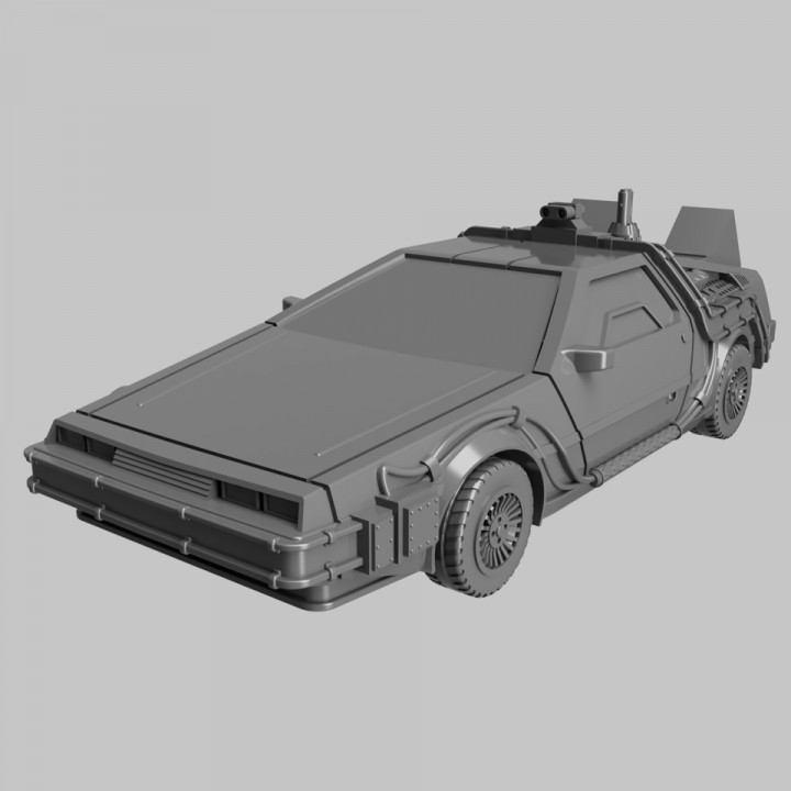 3D Printable Chronal Corvette -Street Version & Time Machine version by ...