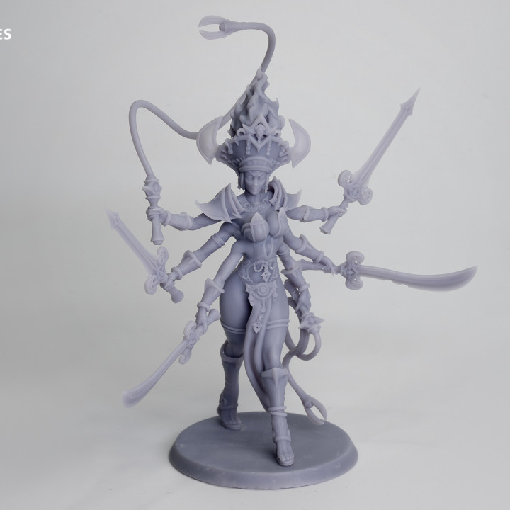 3D Printable Dark Legion Pain Demon Pose 1 + Pinups by PSMiniatures
