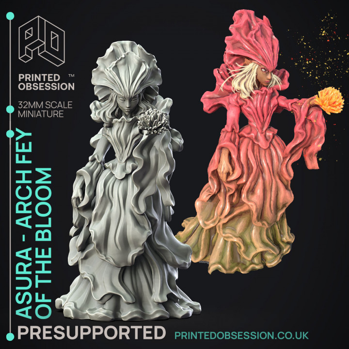 3D Printable Arch Fey of the Blossom - Eladrin - PRESUPPORTED ...