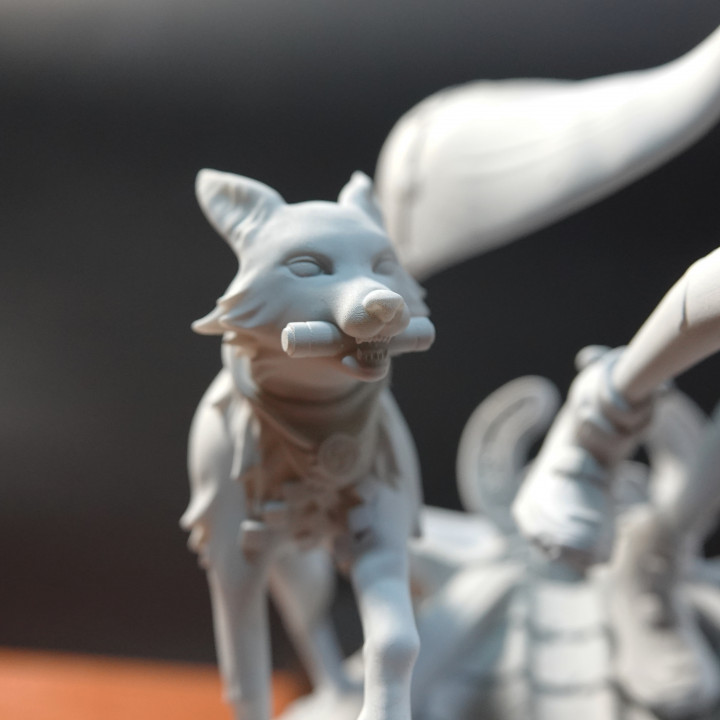 3D Printable Kitsune Fox Ninja Hero by Neko_Figurines