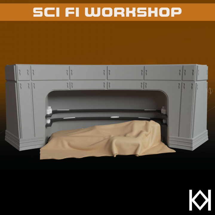 Modular Sci Fi Landing Pads Campaign - MyMiniFactory