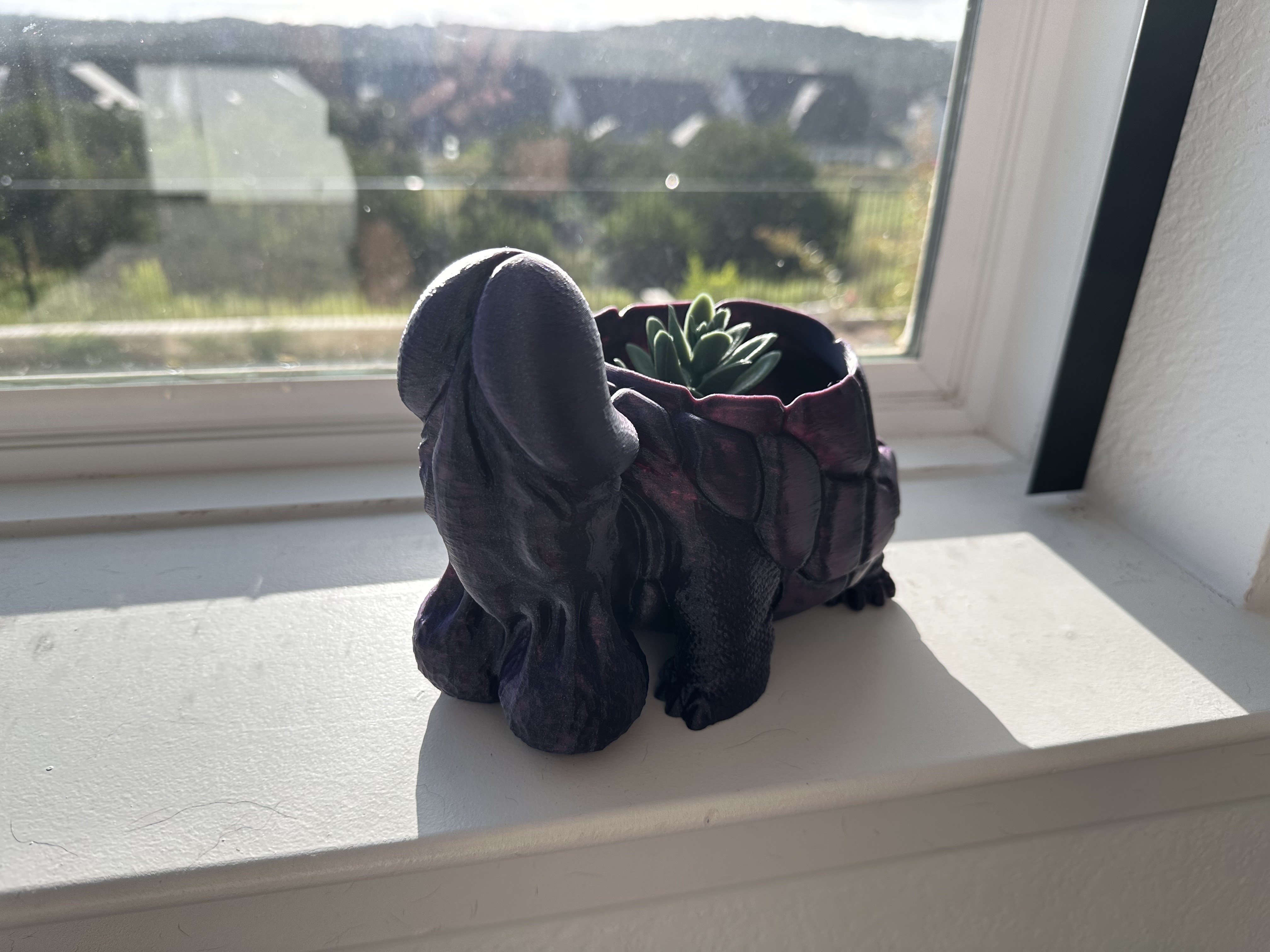 3D Printable Dicky Turtle Flowerpot A by iradj3d