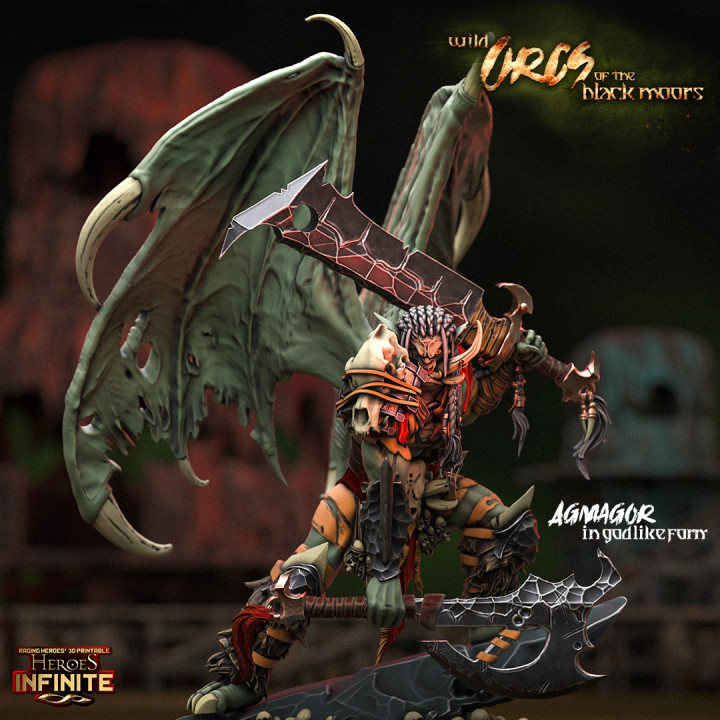 3D Printable Agmagor - In Godlike Form by Heroes Infinite