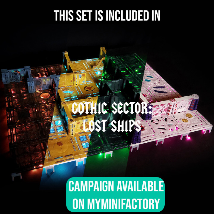 3D Printable Hive Ship - A boarding action terrain by Fabricator's Lair