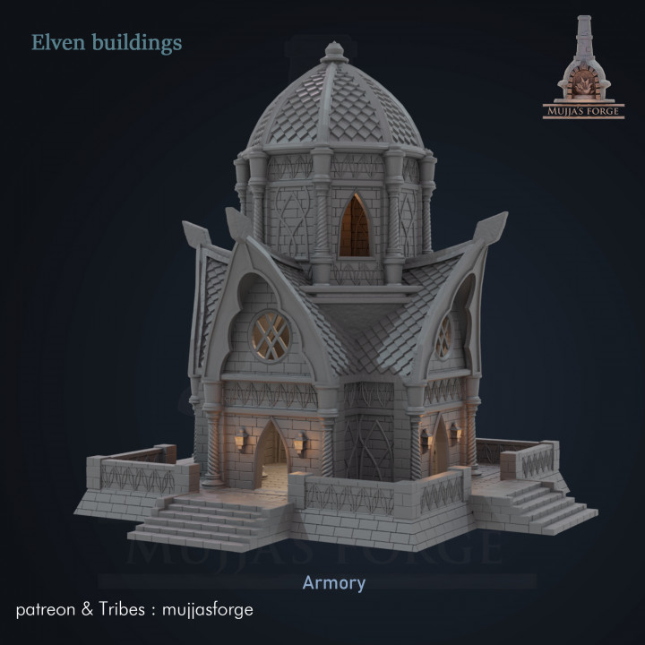 3D Printable Elven-armory by MUJJA'S FORGE