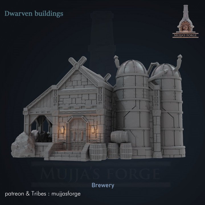 3D Printable Dwarf-Brewery by MUJJA'S FORGE