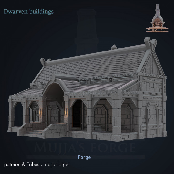 3D Printable Dwarf-Forge by MUJJA'S FORGE