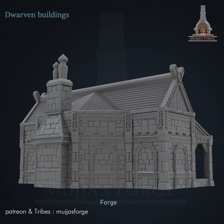 3D Printable Dwarf-Forge by MUJJA'S FORGE