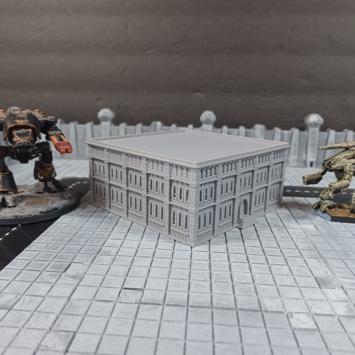 3D Printable Gothic Building 117 G117 by Wargame Forge