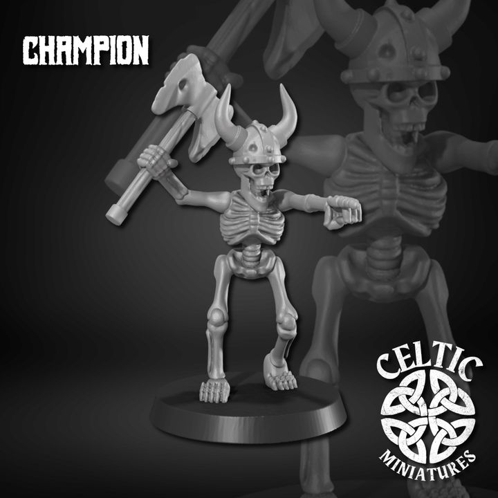 3D Printable Skeleton Infantry by Celtic Miniatures