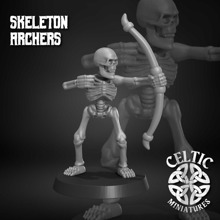 3D Printable Skeleton Infantry by Celtic Miniatures