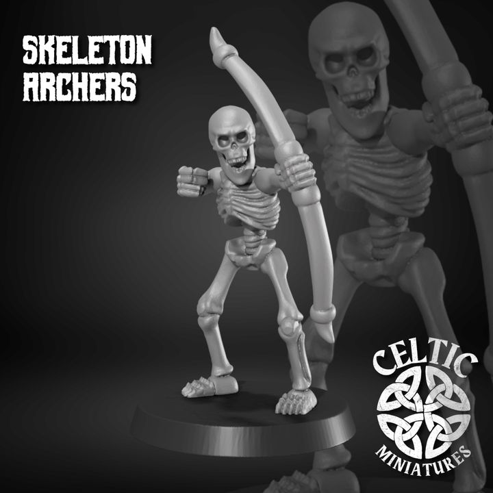 3D Printable Skeleton Infantry by Celtic Miniatures