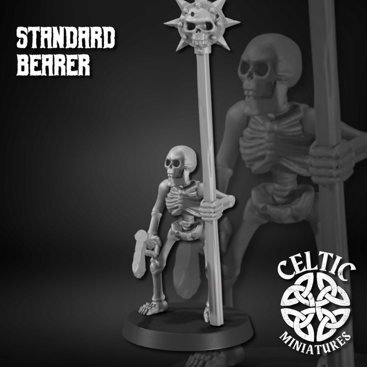 3D Printable Skeleton Infantry by Celtic Miniatures