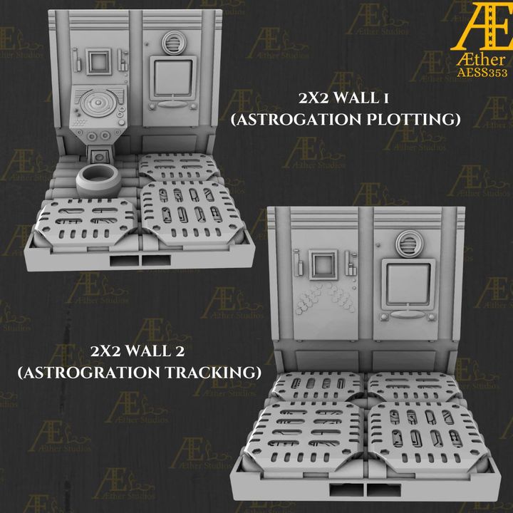 3D Printable AESS353 – Space Ships: Probe Operations by Aether Studios