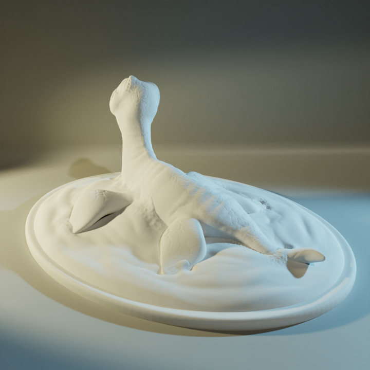 3D Printable Baby Plesiosaurus by Salvador Baixauli