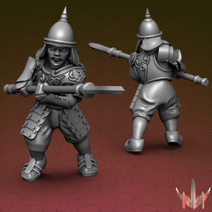 3D Printable King's Guard Pose D 2-Hands by Triple Spire Workshop