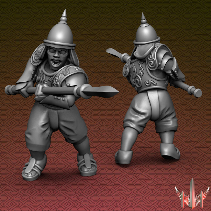 3D Printable King's Guard Pose D 2-Hands by Triple Spire Workshop