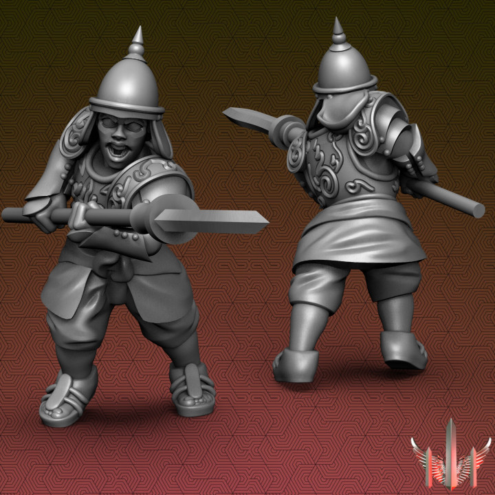 3D Printable King's Guard Pose D 2-Hands by Triple Spire Workshop