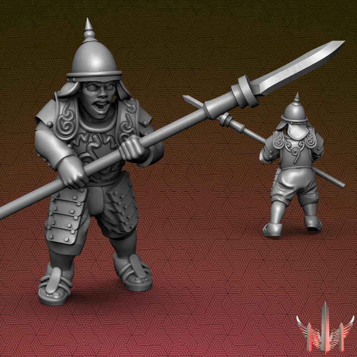 3D Printable King's Guard Pose B 2-Hands by Triple Spire Workshop