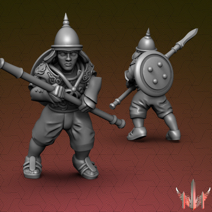 3D Printable King's Guard Pose B 2-Hands by Triple Spire Workshop
