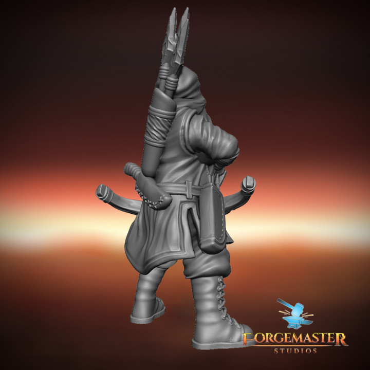 3D Printable Human Desert Archer - Rockhound Bow Pose 01 by Forgemaster ...