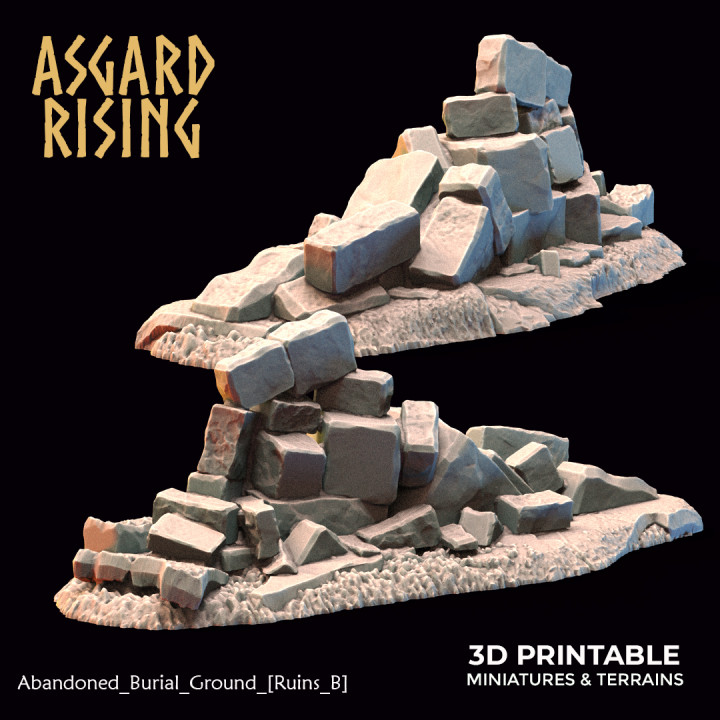 3D Printable Abandoned Burial Ground /Terrain/ /Pre-supported/ by ...