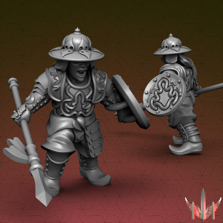 3D Printable King Pose B by Triple Spire Workshop