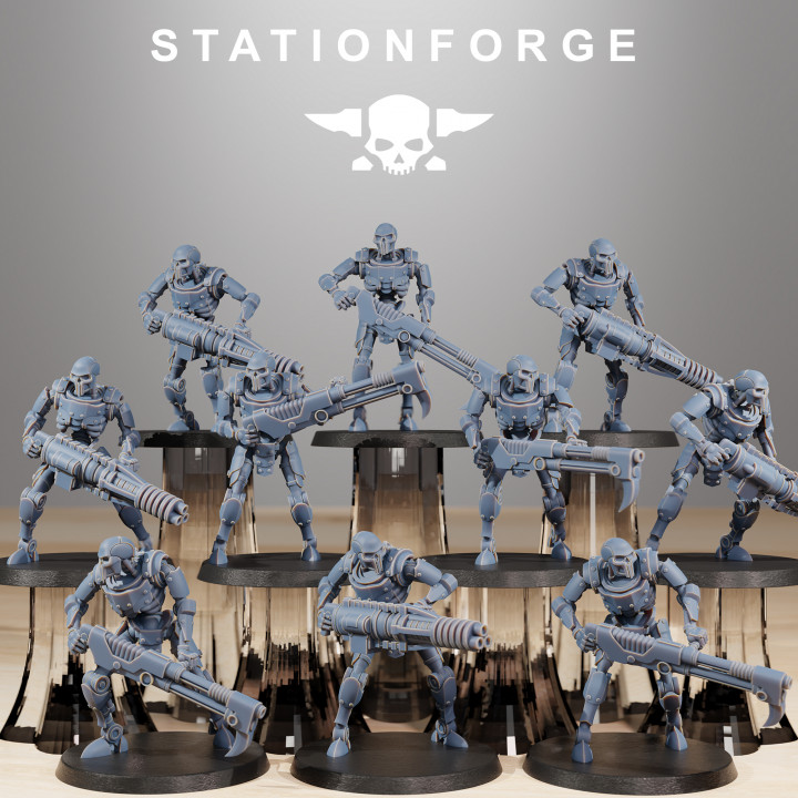 3D Printable Astronet X1 Infantry by Station Forge